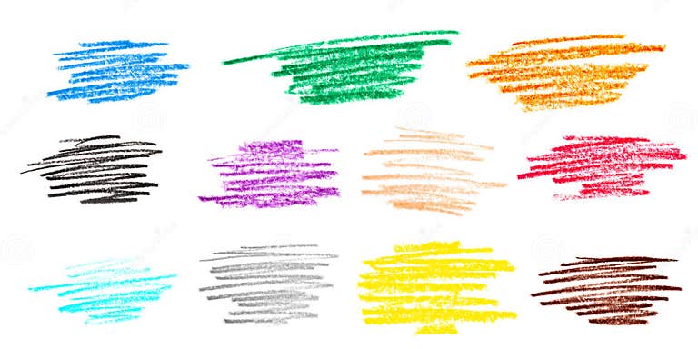 Multicolored Pencil Hatching Pencil Hatching on a White Background ...