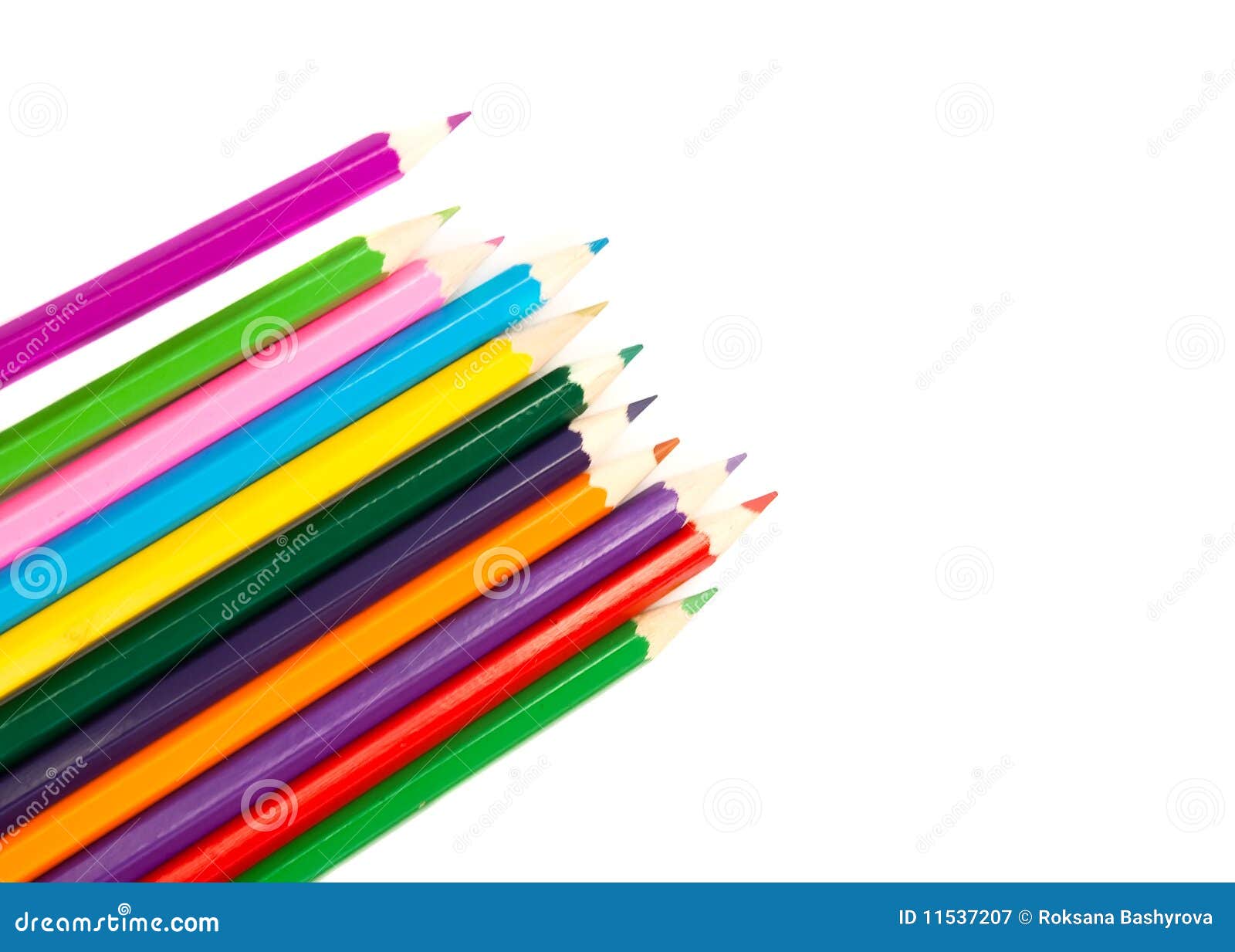 Multicolored pencils stock image. Image of pink, pencils - 11537207