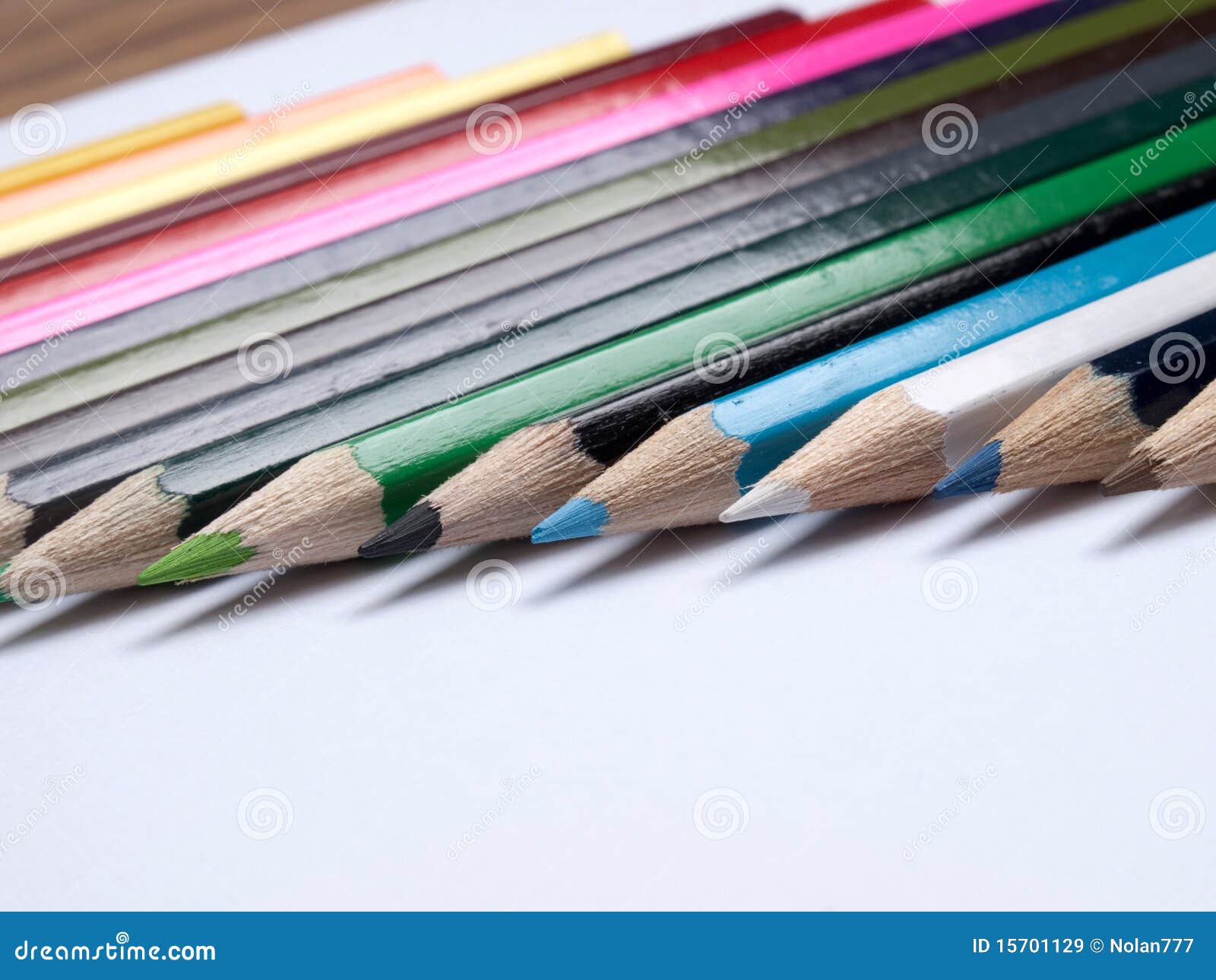 Multicolored pencils. stock image. Image of large, design - 15701129