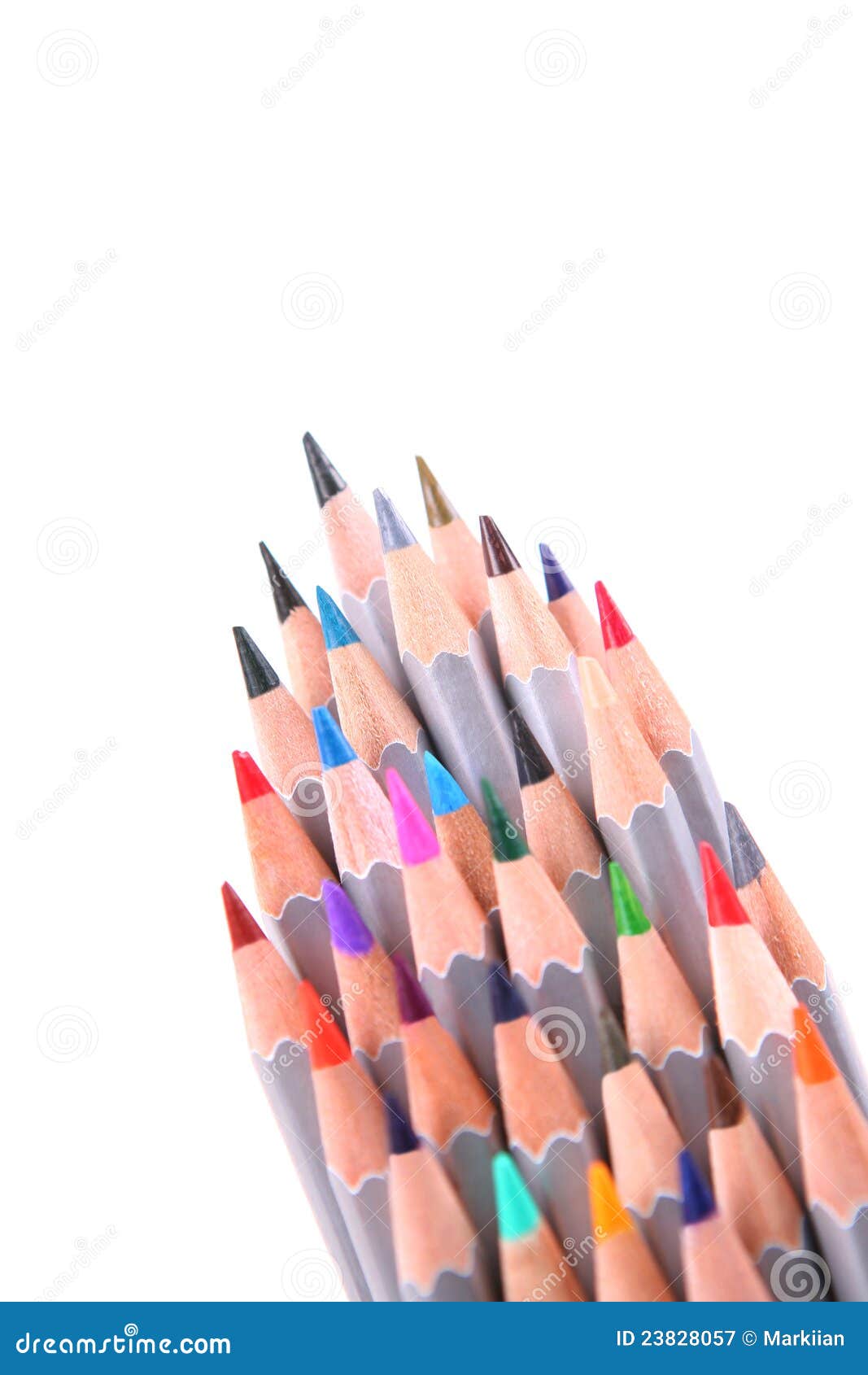 Multicolored pencils stock image. Image of copy, painted - 23828057