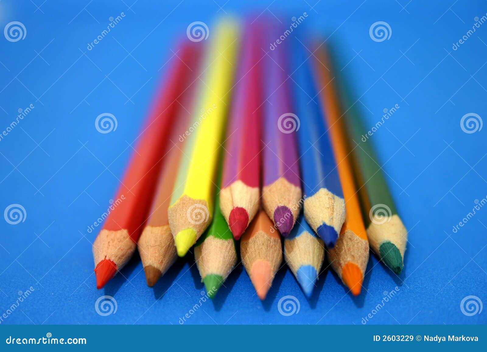 Multicolored pencils stock image. Image of perspective - 2603229
