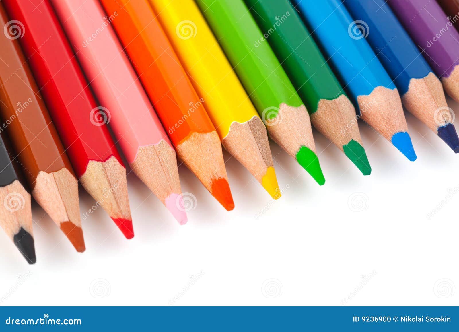Multicolored pencils stock photo. Image of abstract, child - 9236900