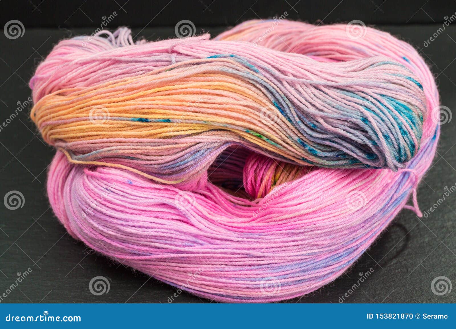 Multicolored pink wool stock photo. Image of colored - 153821870