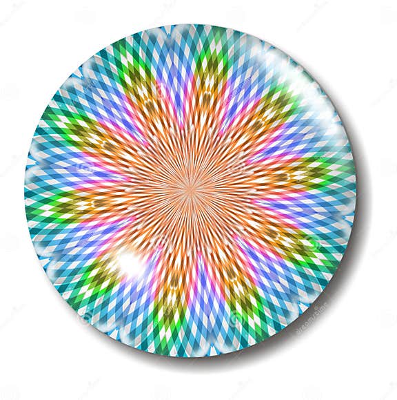Multicolored Plaid Glass Button Orb Stock Illustration - Illustration ...