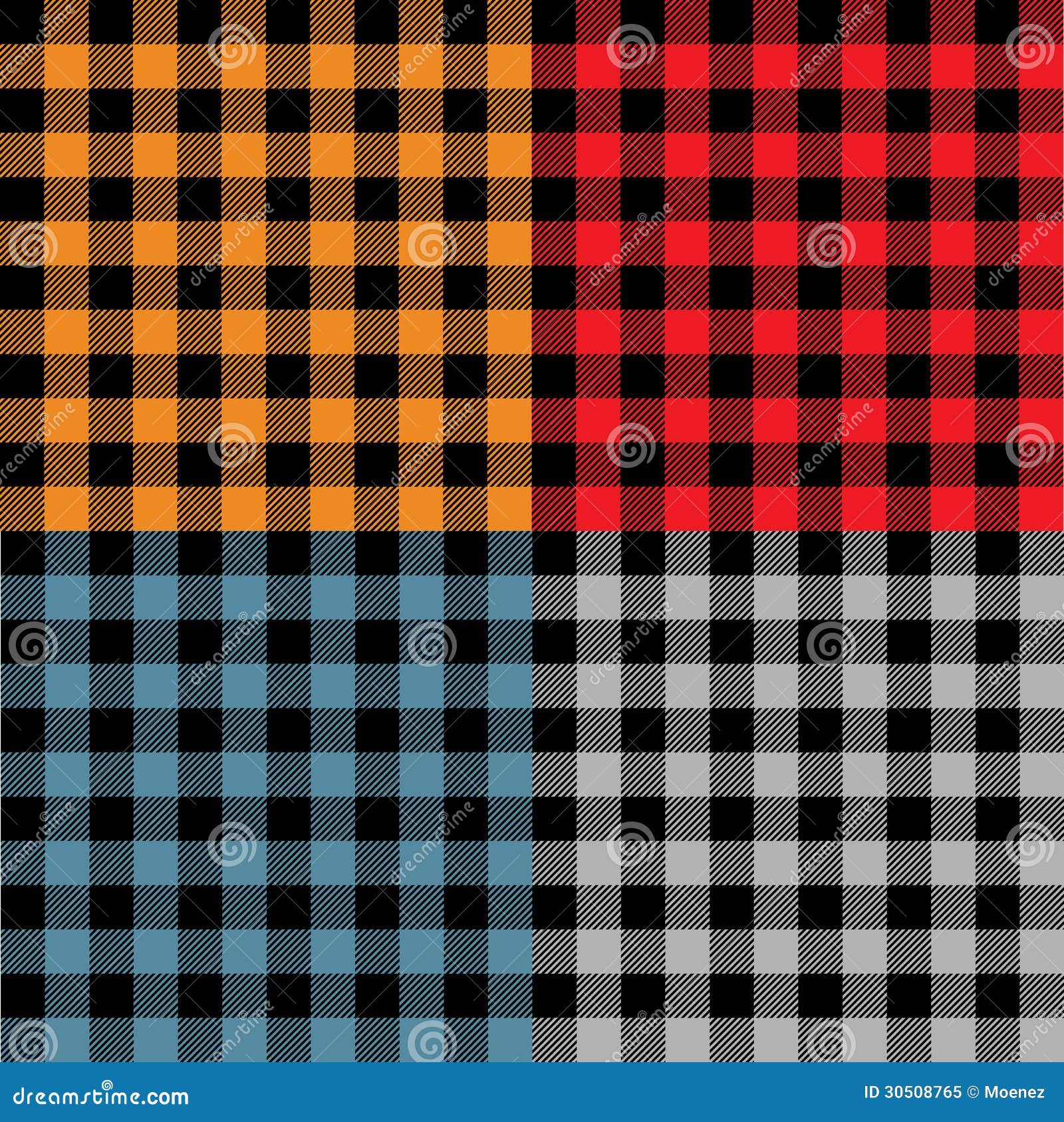 Multicolored plaid samples stock vector. Illustration of cloth - 30508765