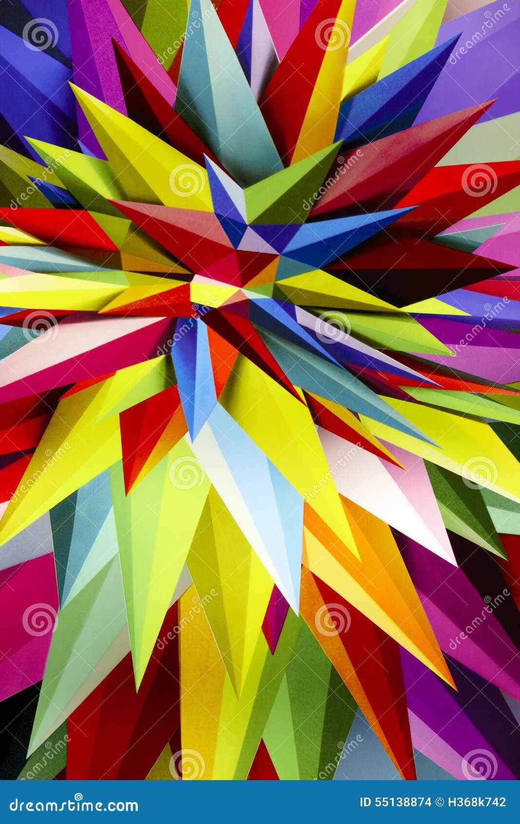 Multicolored Plastic Background with Geometric Lines Retro Illuminated ...