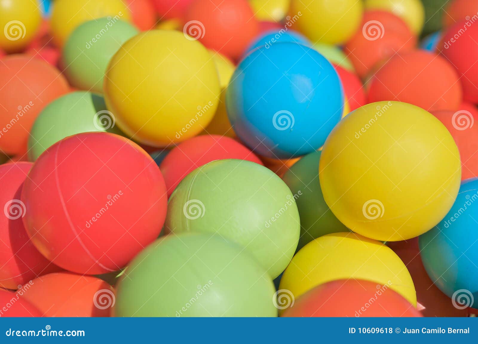 Multicolored plastic balls stock photo. Image of green - 10609618