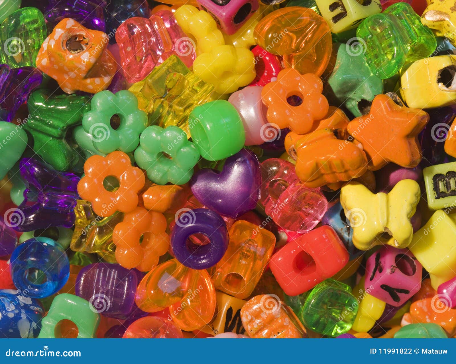 Multicolored plastic beads stock photo. Image of colored - 11991822