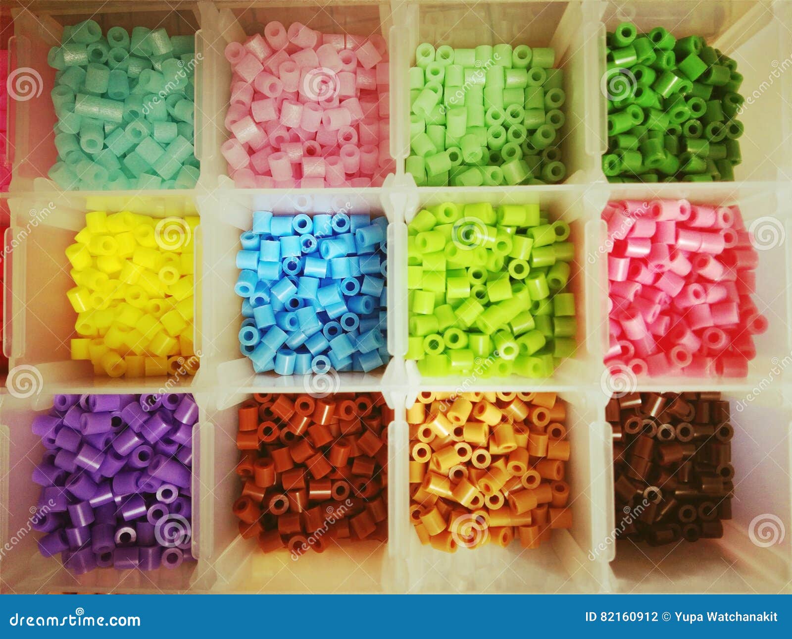 Multicolored plastic beads stock photo. Image of decoration - 82160912