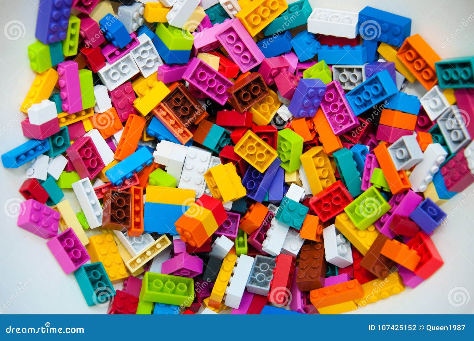 Lego Constructor, Plastic Building Blocks Stock Photo - Image of blue ...