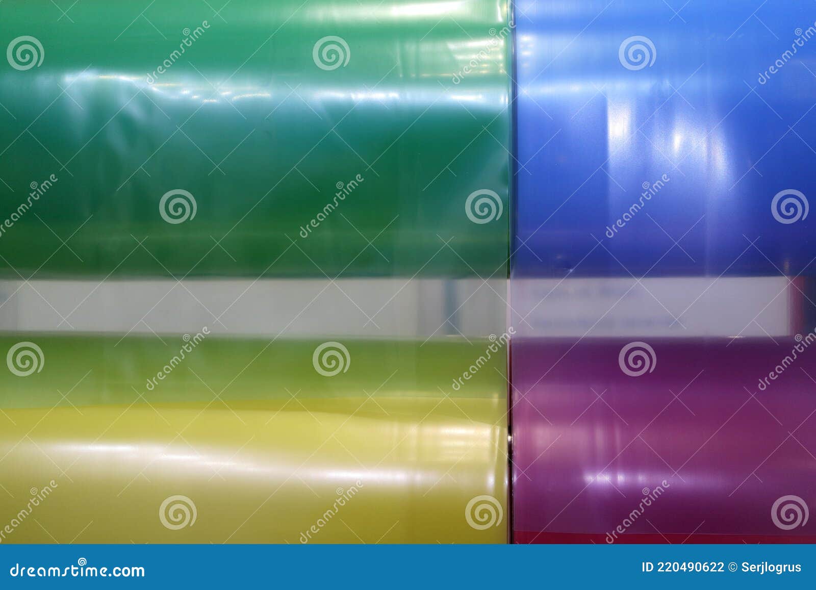 Multicolored plastic film stock photo. Image of agrarian - 220490622