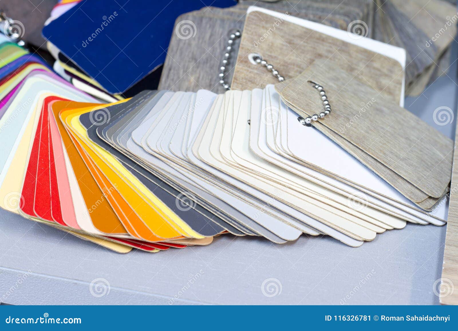 Multicolored Plastic Samples for Manufacturing and Ordering Furniture ...