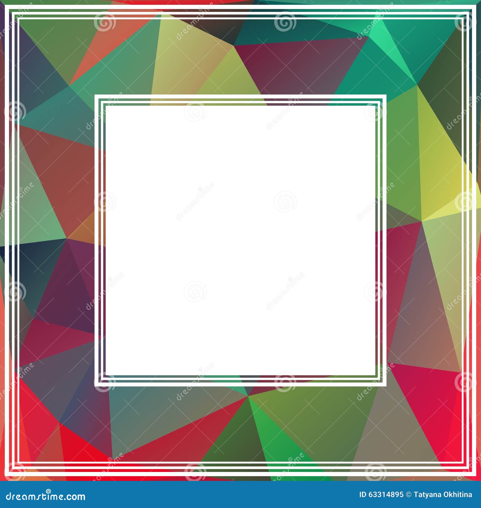 Multicolored Polygonal Border Stock Vector - Illustration of abstract ...