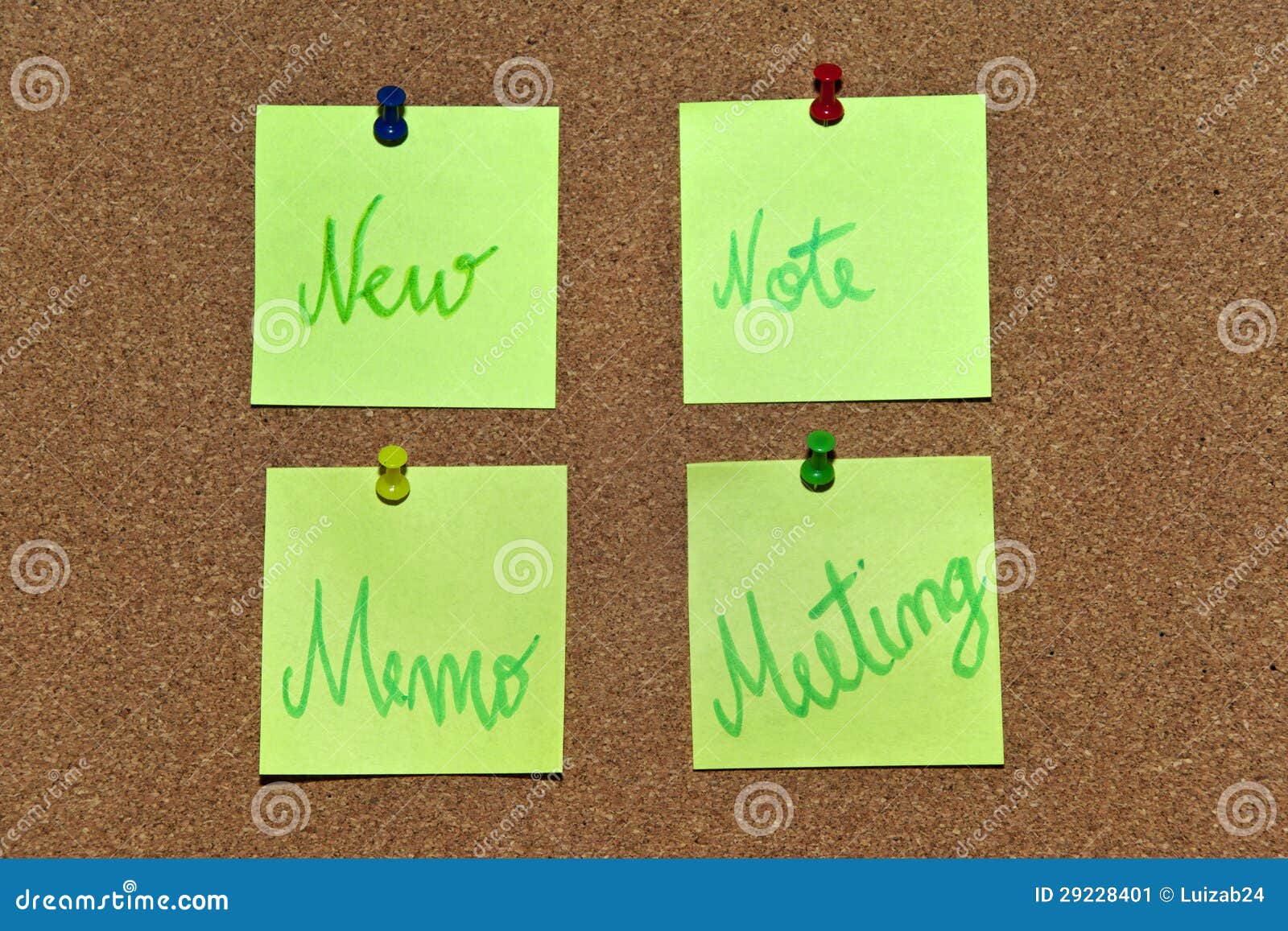 Multicolored Post It Notes With Different Messages Stock Image - Image ...