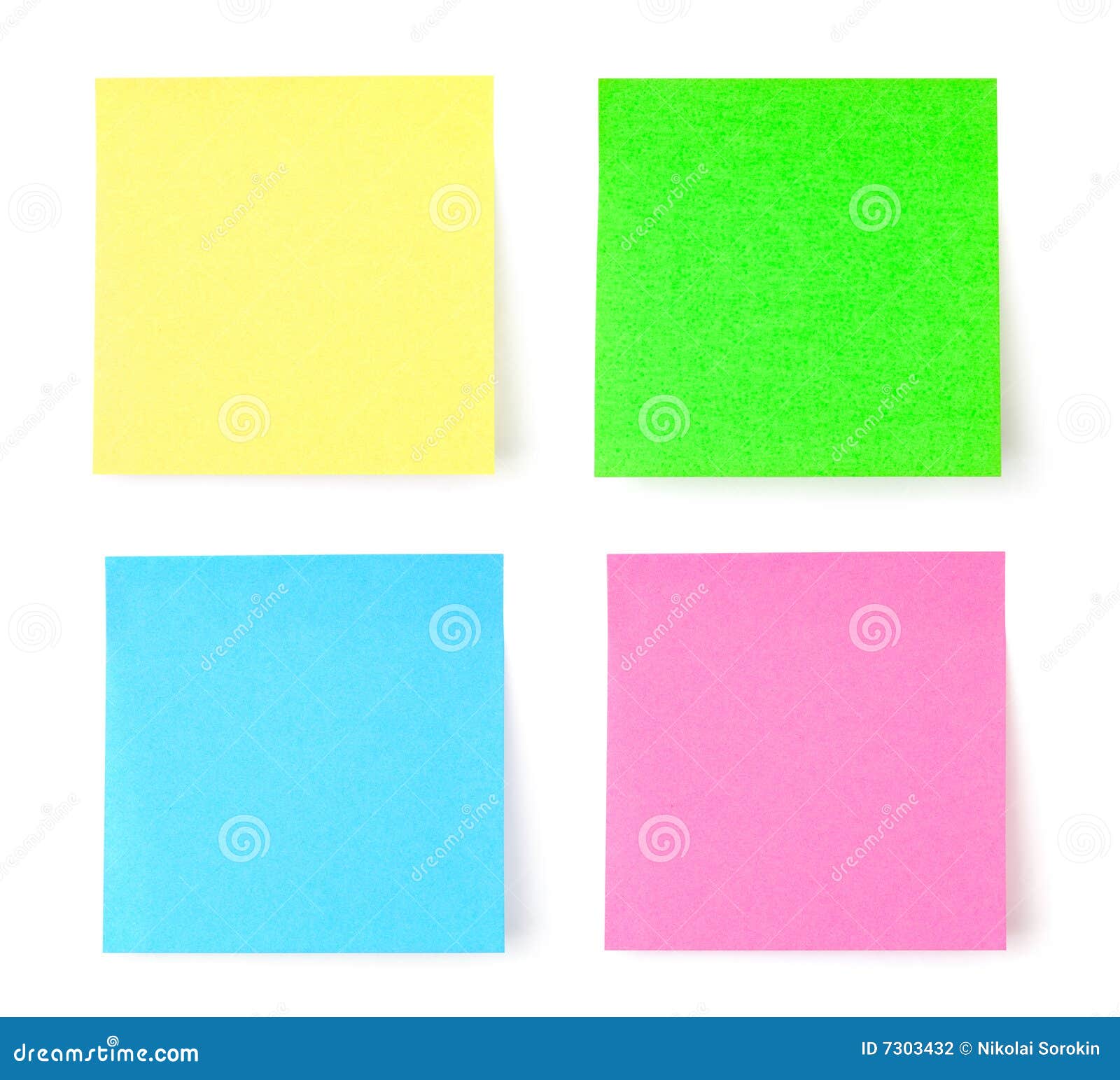 Multicolored Postit Note Paper Stock Photo - Image of concept, post ...