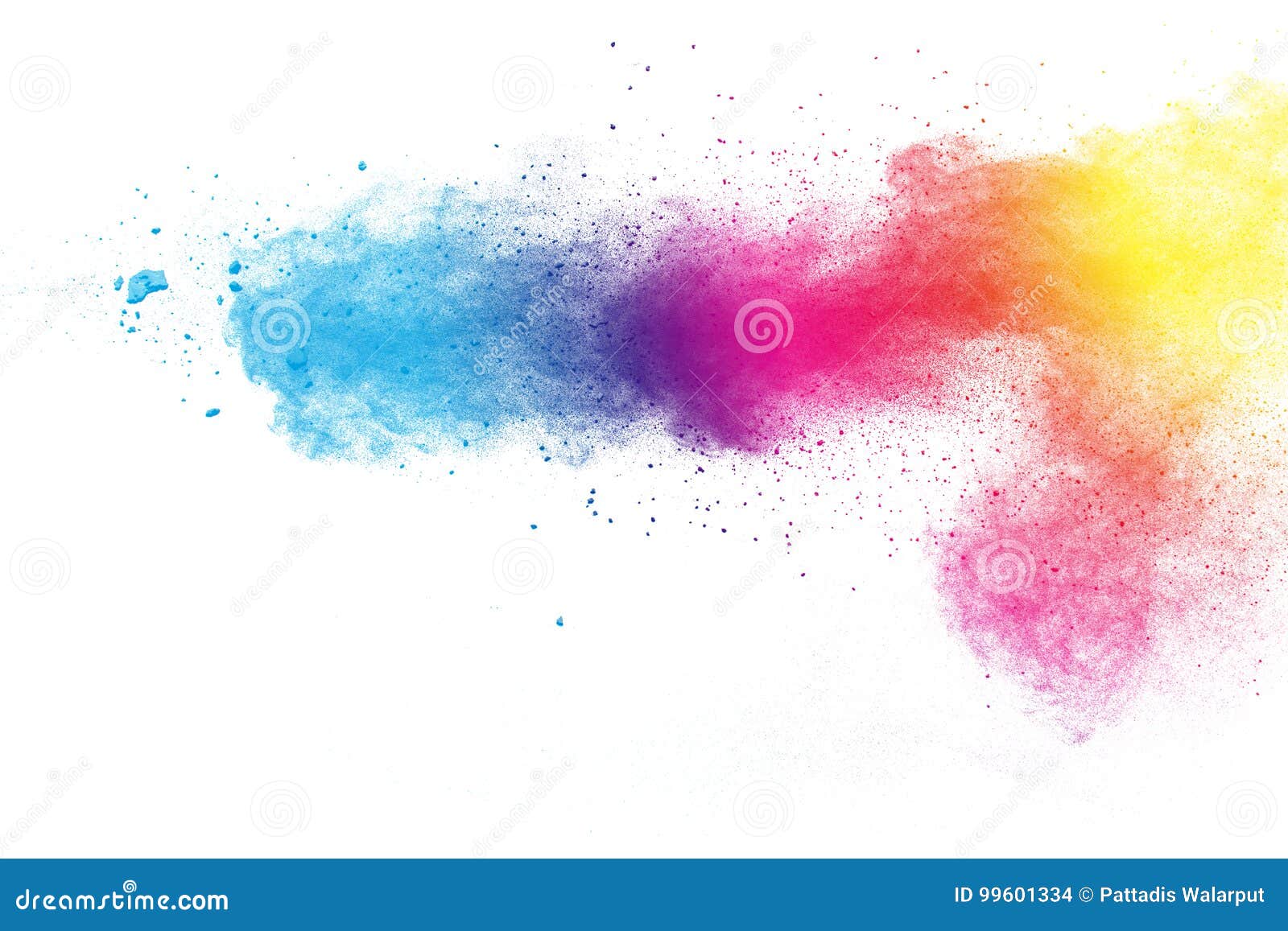 Multicolored Powder Explosion Stock Illustration - Illustration of ...