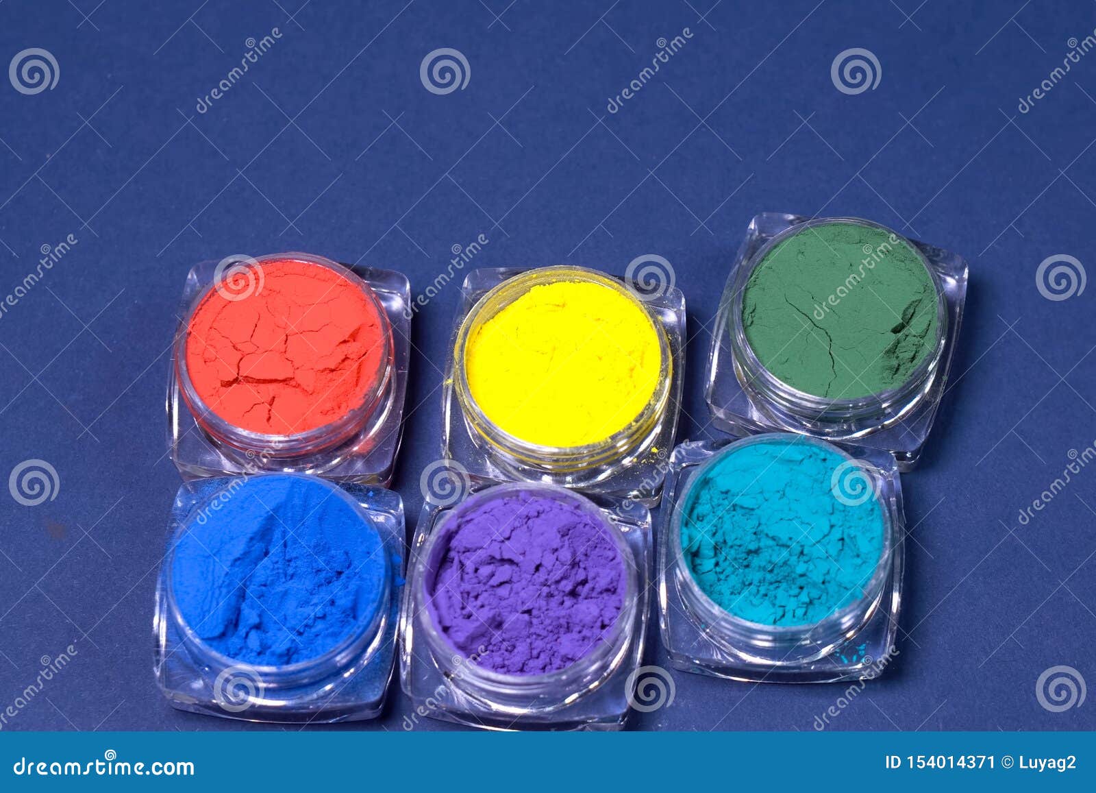 Multicolored Powder Paints. Paints in the Form Stock Image - Image of ...