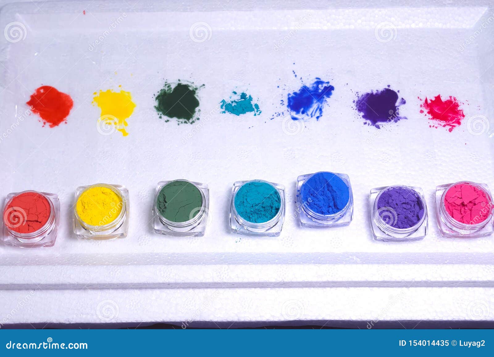 Multicolored Powder Paints. Paints in the Form Stock Image - Image of ...
