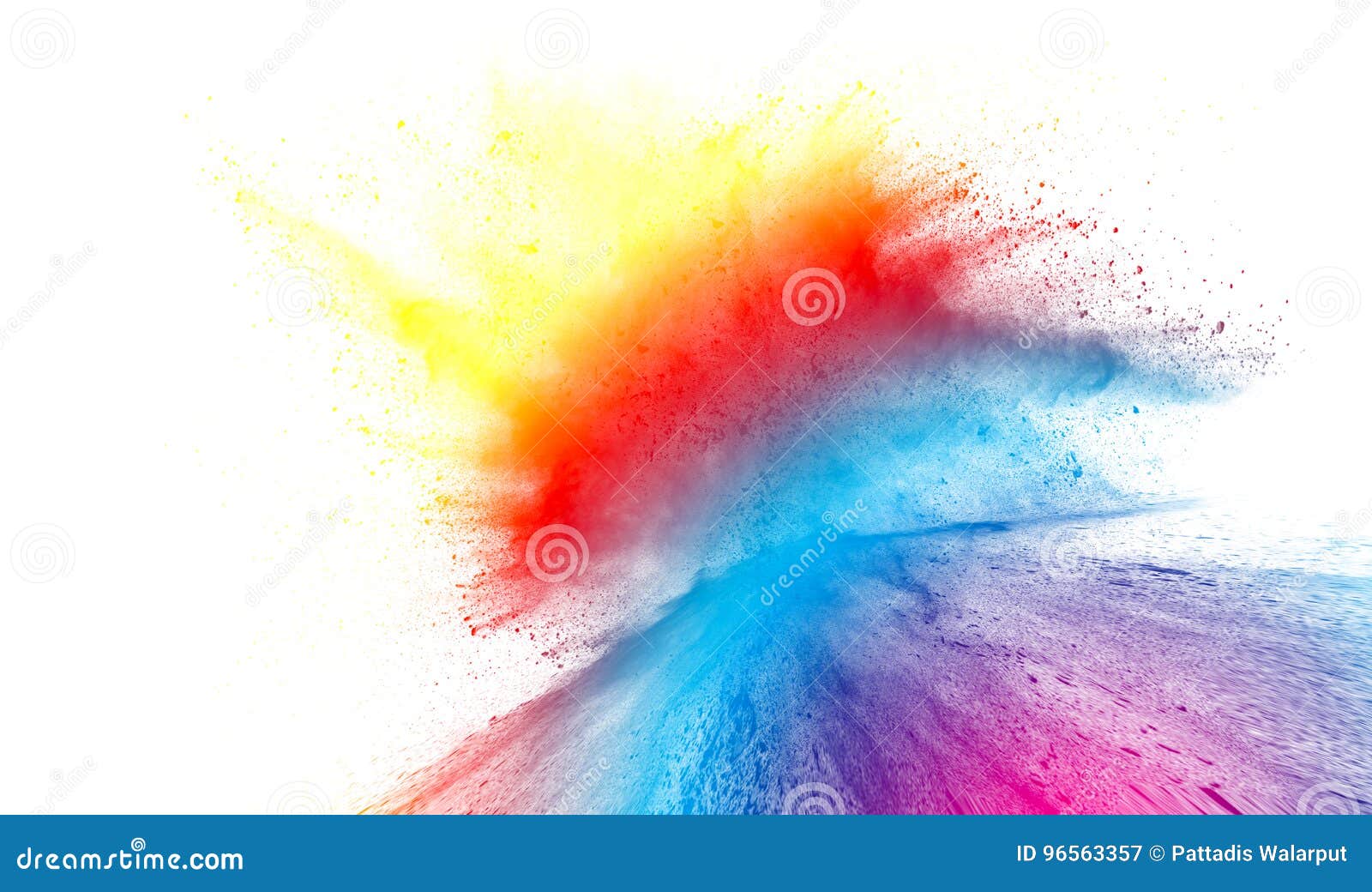 Multicolored powder splash stock image. Image of cosmic - 96563357