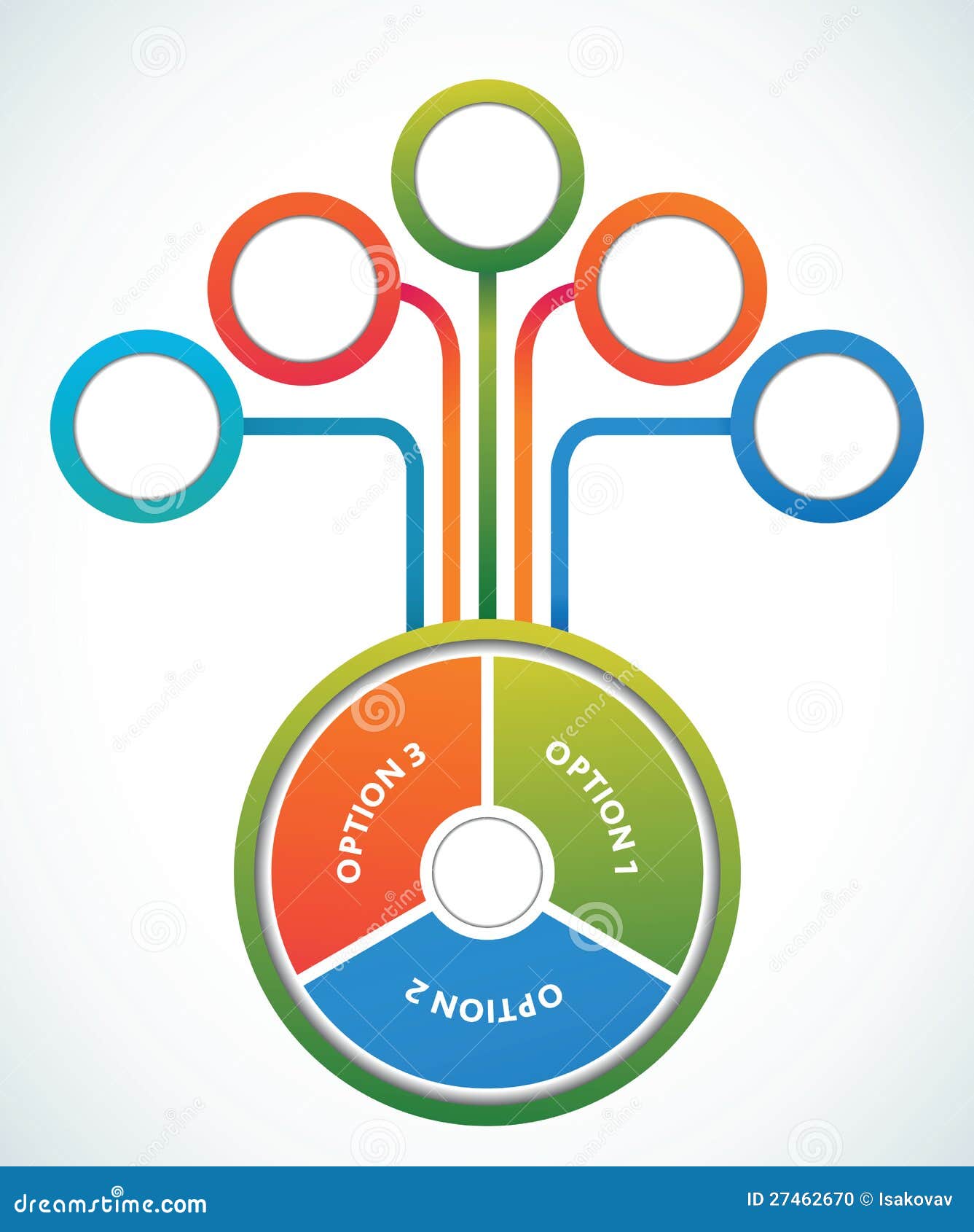 Multicolored Presentation Color Circles Template Stock Vector ...