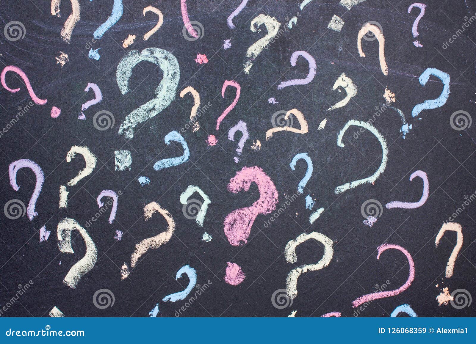 Multicolored Question Marks are Painted with Chalk Stock Image - Image ... Multicolored Question Marks are Painted with Chalk Stock Image - Image ...