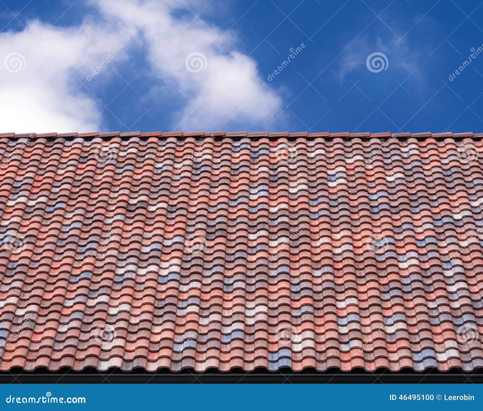 Multicolored Roof Tile Background Stock Photo - Image of construction ...