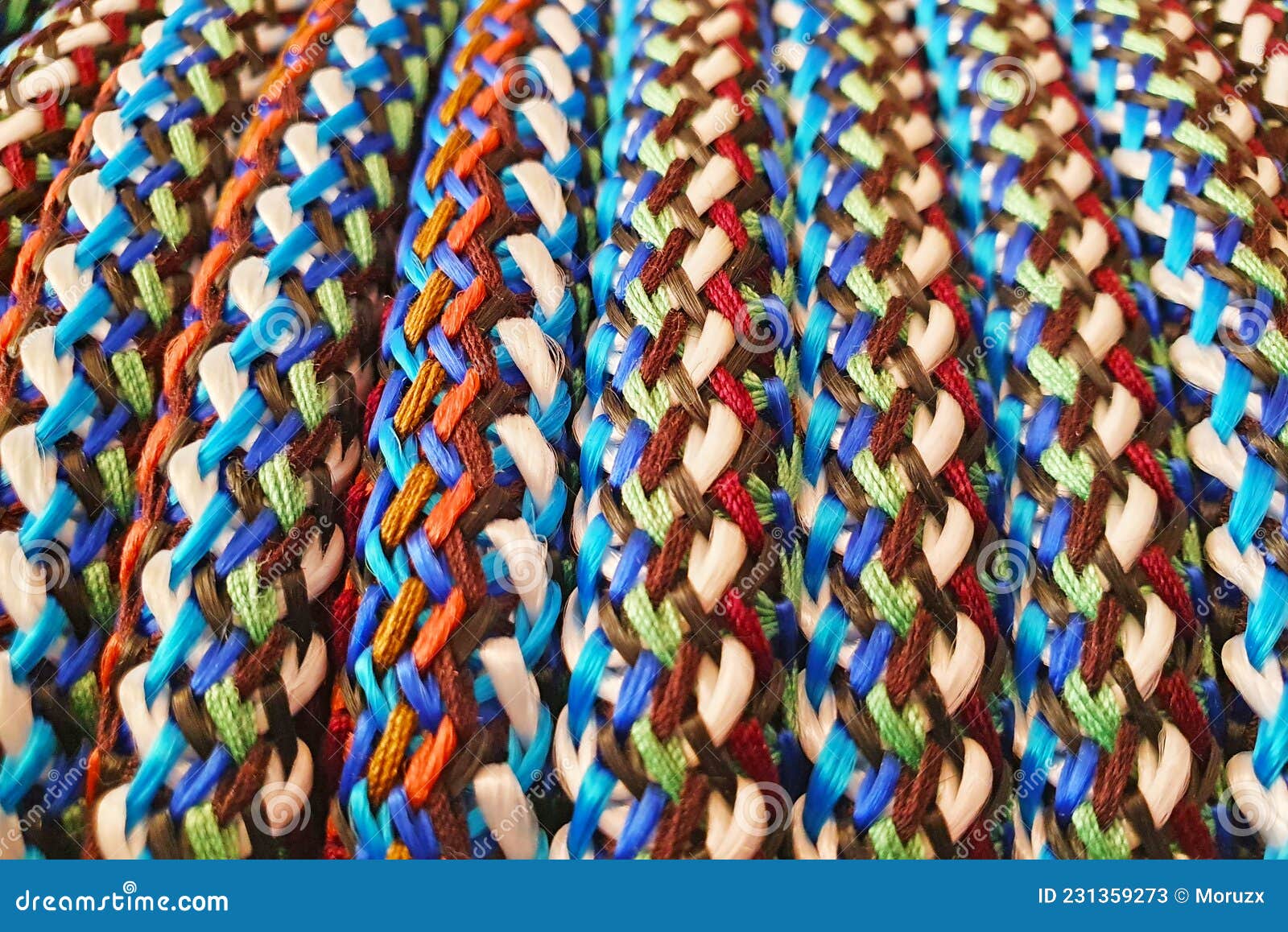 Multicolored Rope Wallpaper Background. Colorful Cord. Stock Image ...