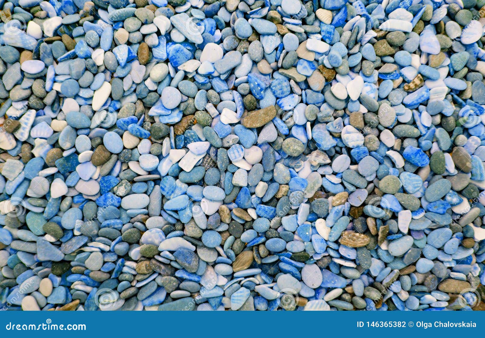 Multicolored Round Pebbles on the Beach. Beautiful Background Stock ...