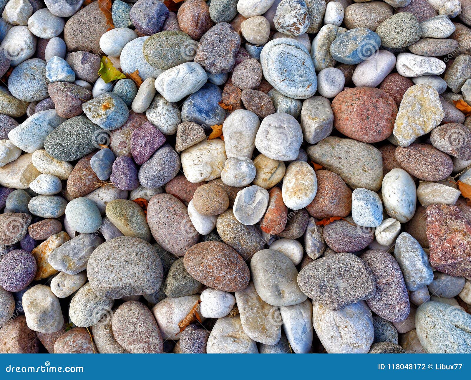 Multicolored Round Stones Pebbles Background Stock Photo - Image of ...
