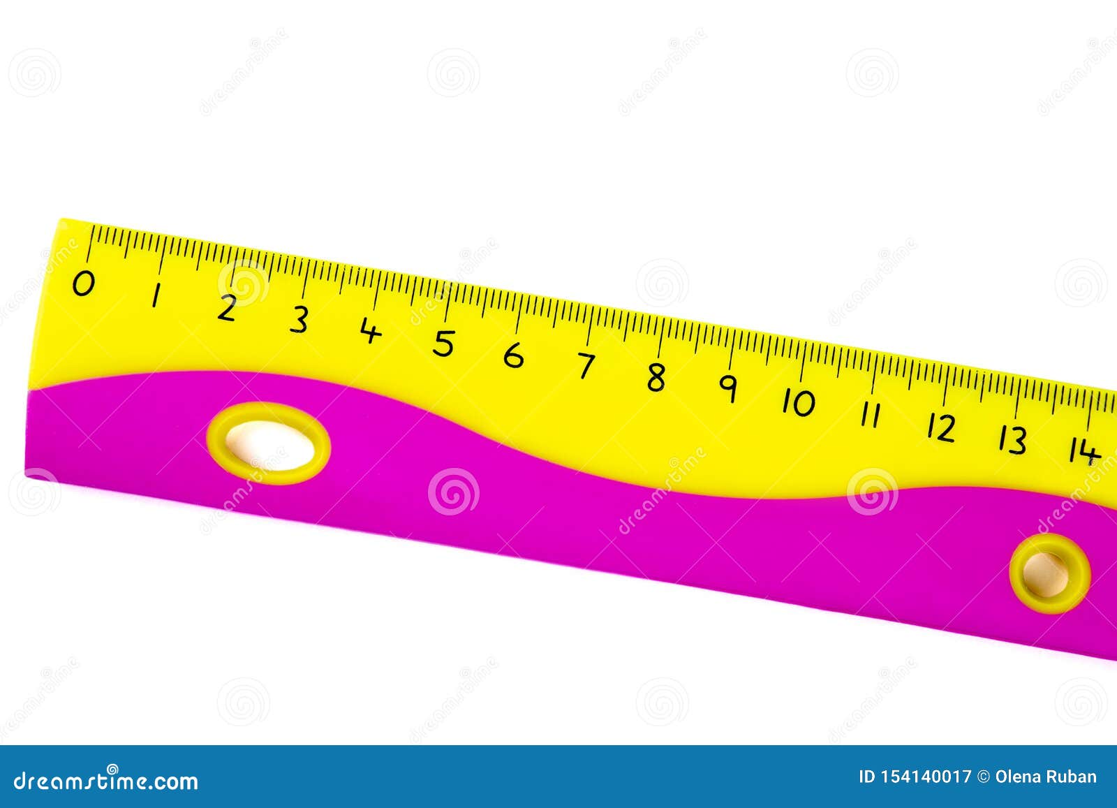 Multicolored Ruler on White Background Stock Image - Image of ...