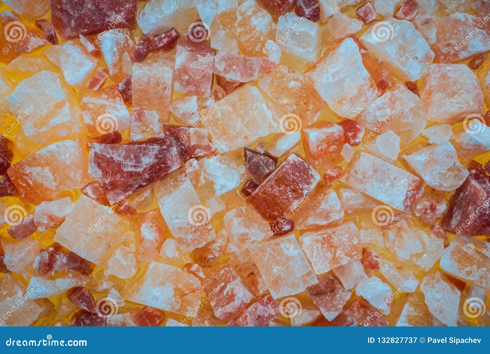 Multicolored Salt Brick Wall. Colorfull Wall Stock Image - Image of ...