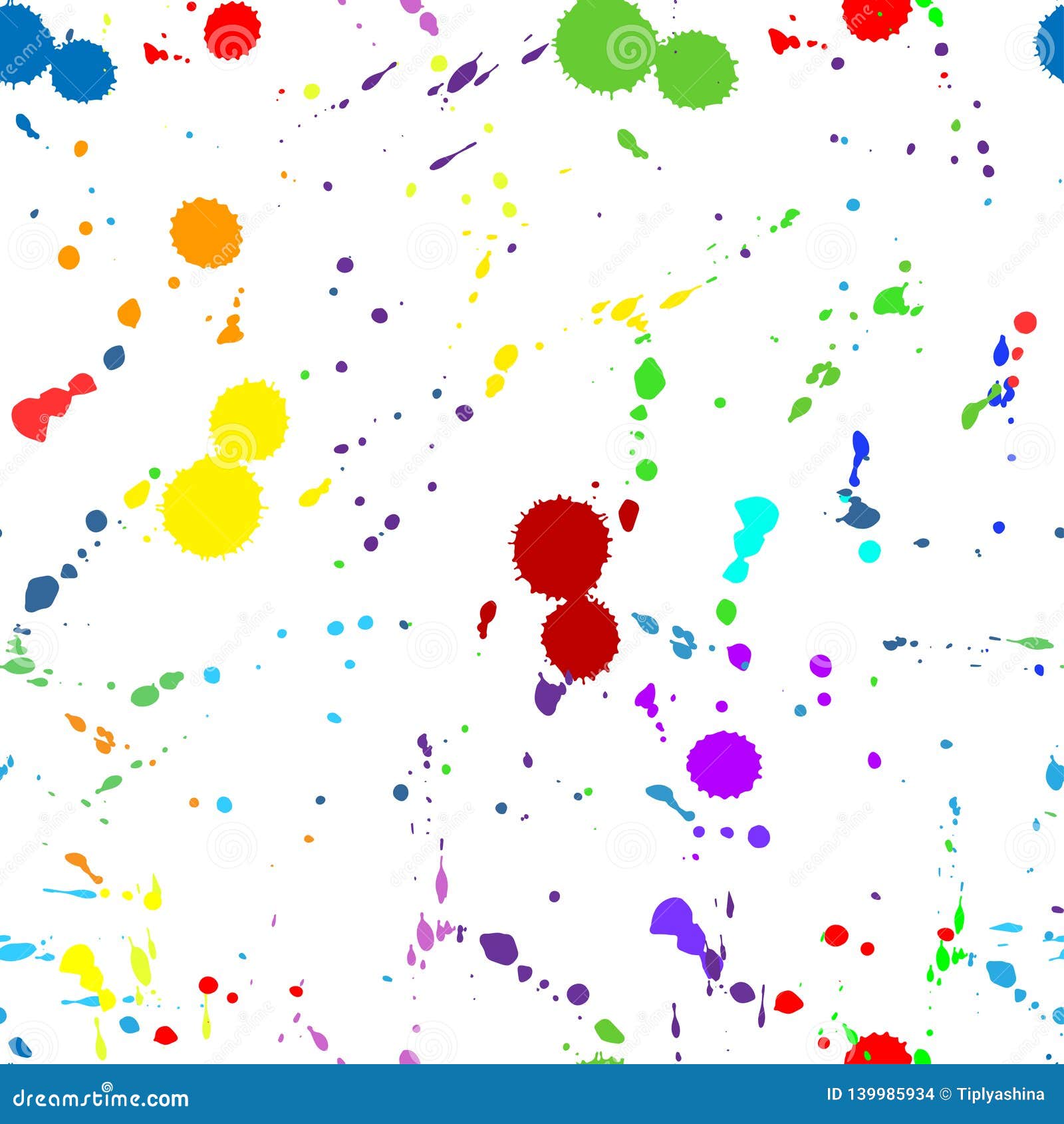 Multicolored Seamless Pattern of Splashes Stock Vector - Illustration ... Multicolored Seamless Pattern of Splashes Stock Vector - Illustration ...