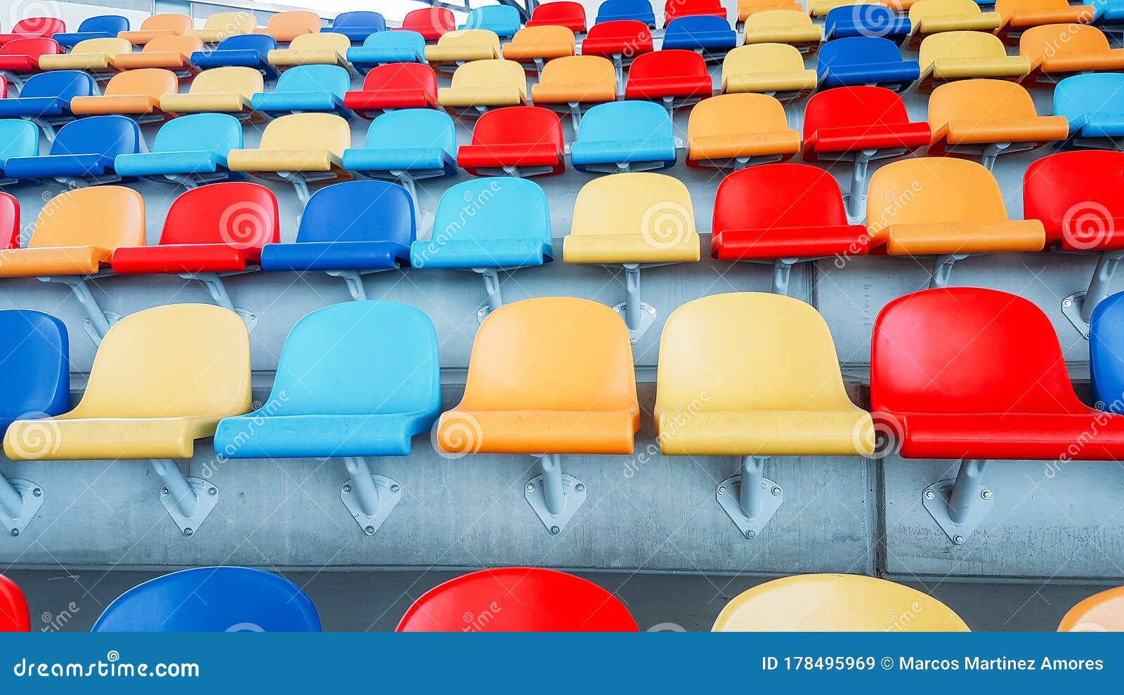 Multicolored Seats, Multicolored Seats. Colorful Seating Stock Image ...