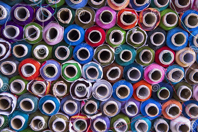 Multicolored Sewing Threads Pattern Texture Can Be Used As a Background ...