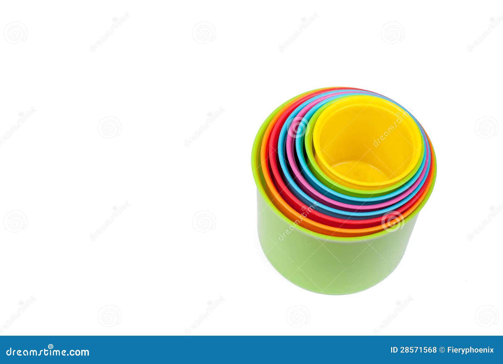 Multicolored Shape Sorter Toy Isolated Stock Photo - Image of circle ...
