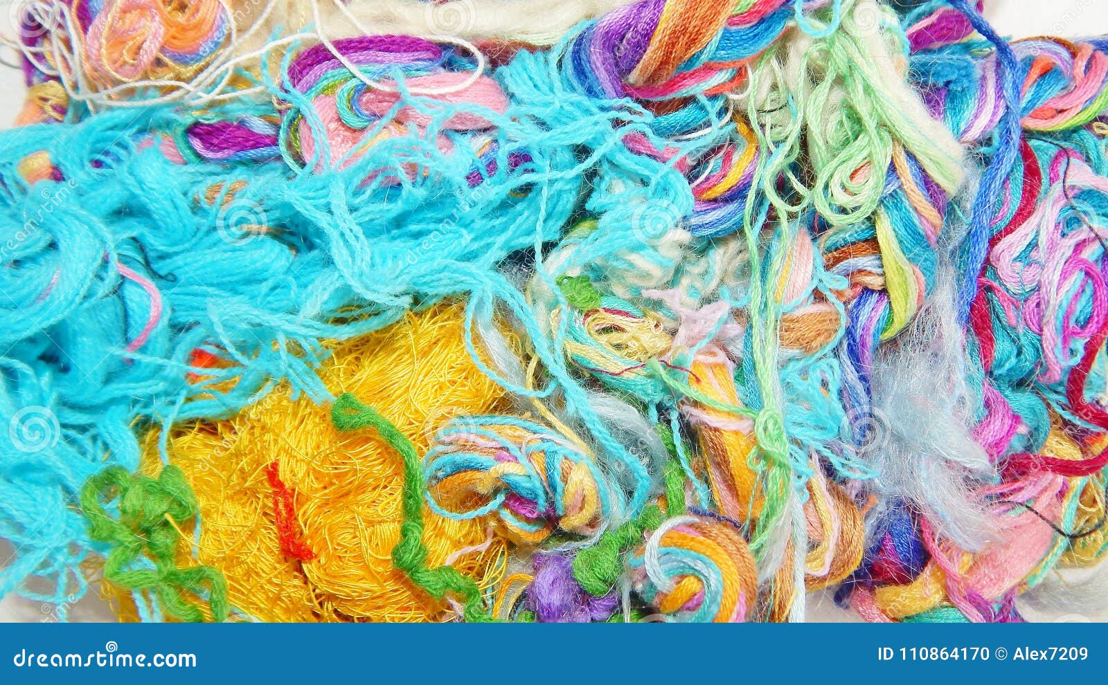 Multicolored Silk Threads. Colorful Background Texture Stock Photo ...