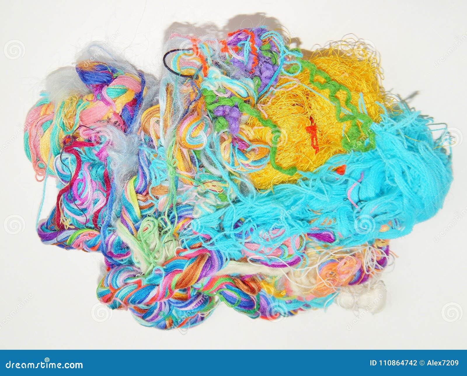 Multicolored Silk Threads. Colorful Background Texture Stock Photo ...