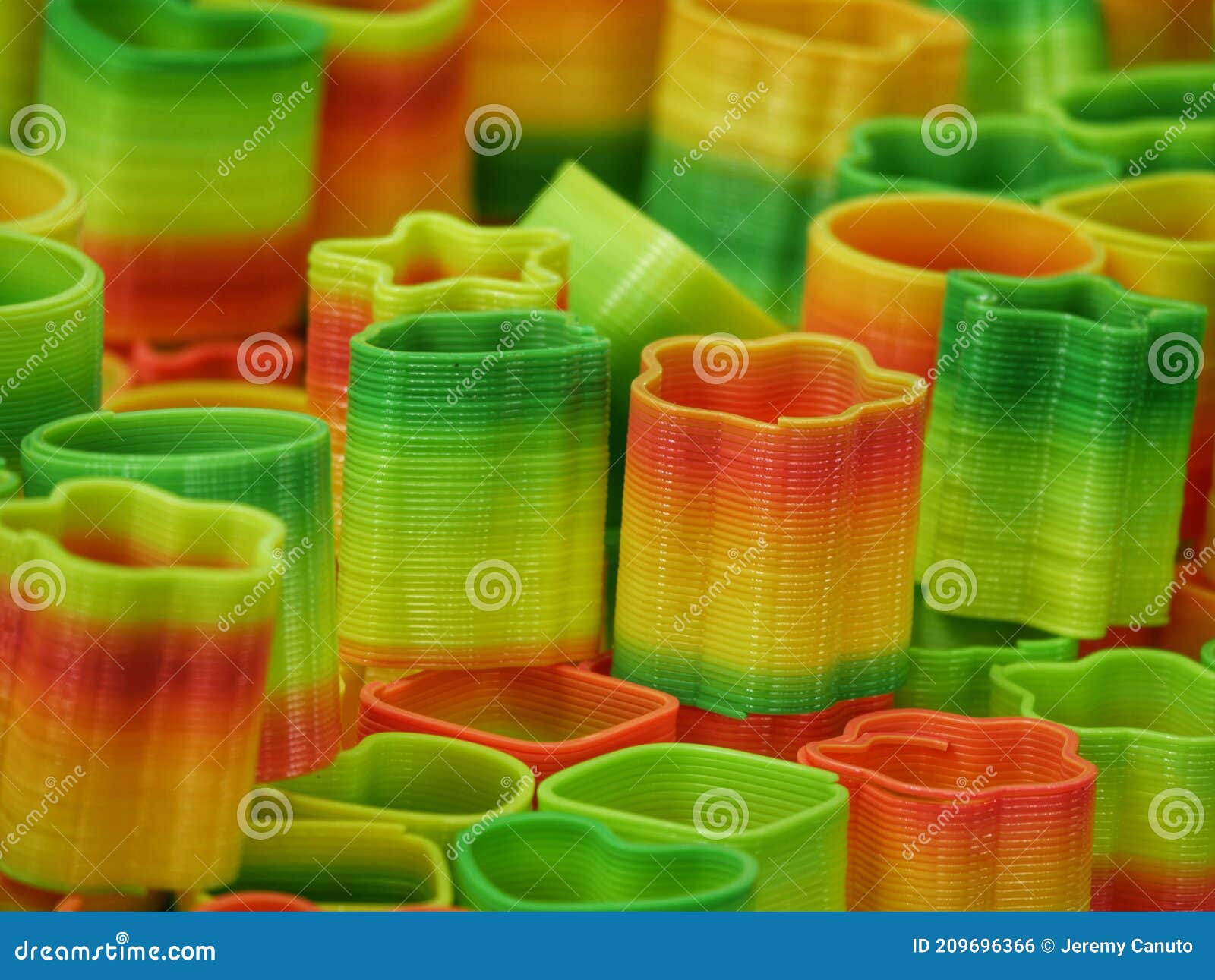 Multicolored Slinkies in Retail Display Editorial Photo - Image of ...