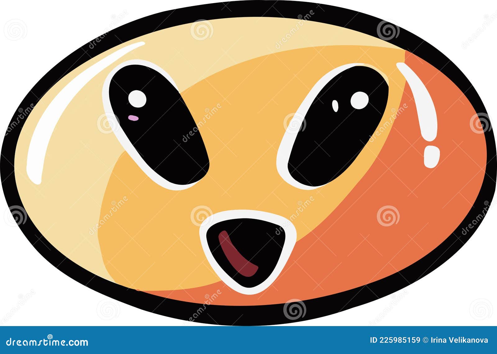 Multicolored Smileys Emotions Funny and Vector Illustration Stock ...