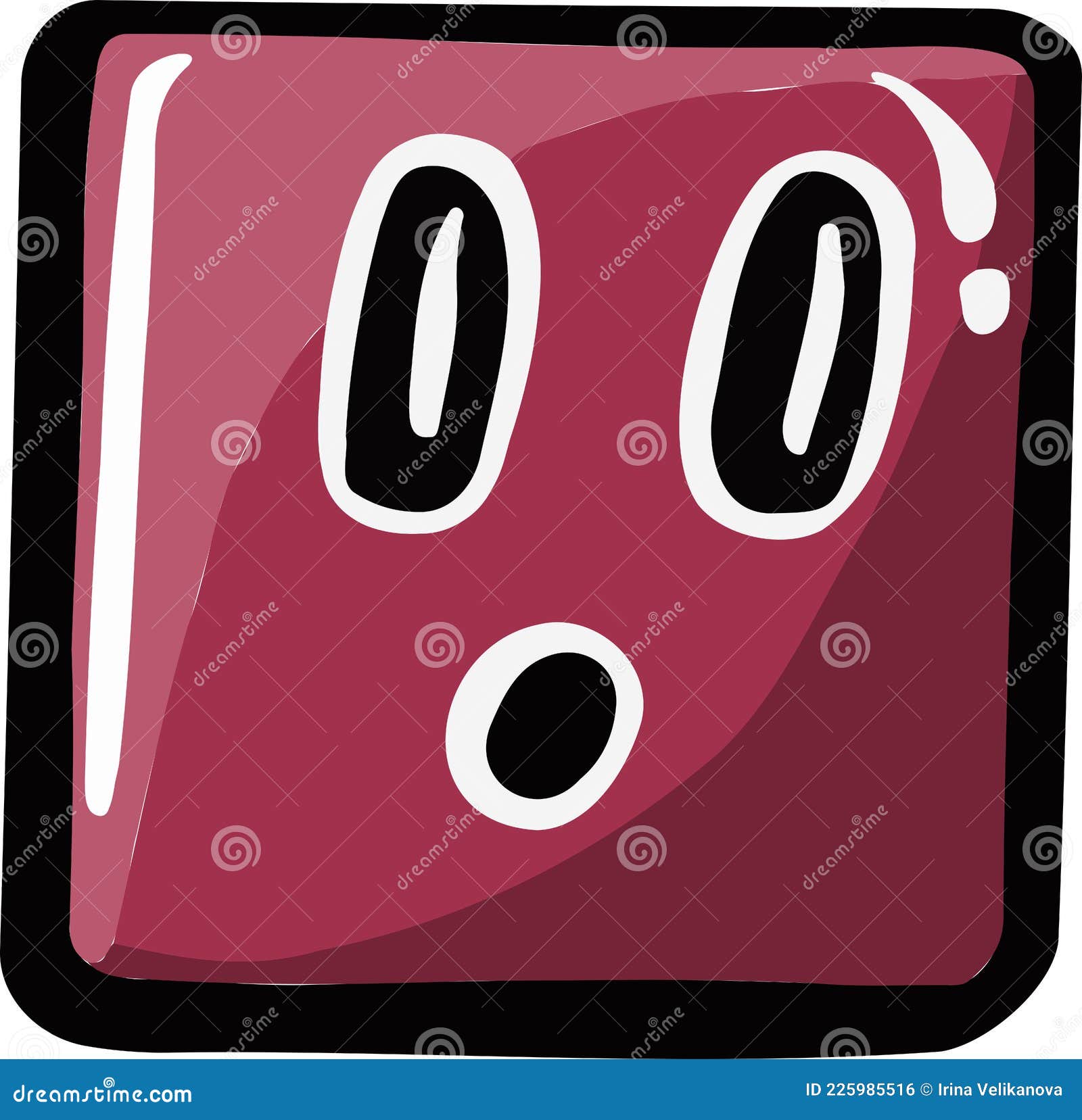 Multicolored Smileys Emotions Funny and Vector Illustration Stock ...