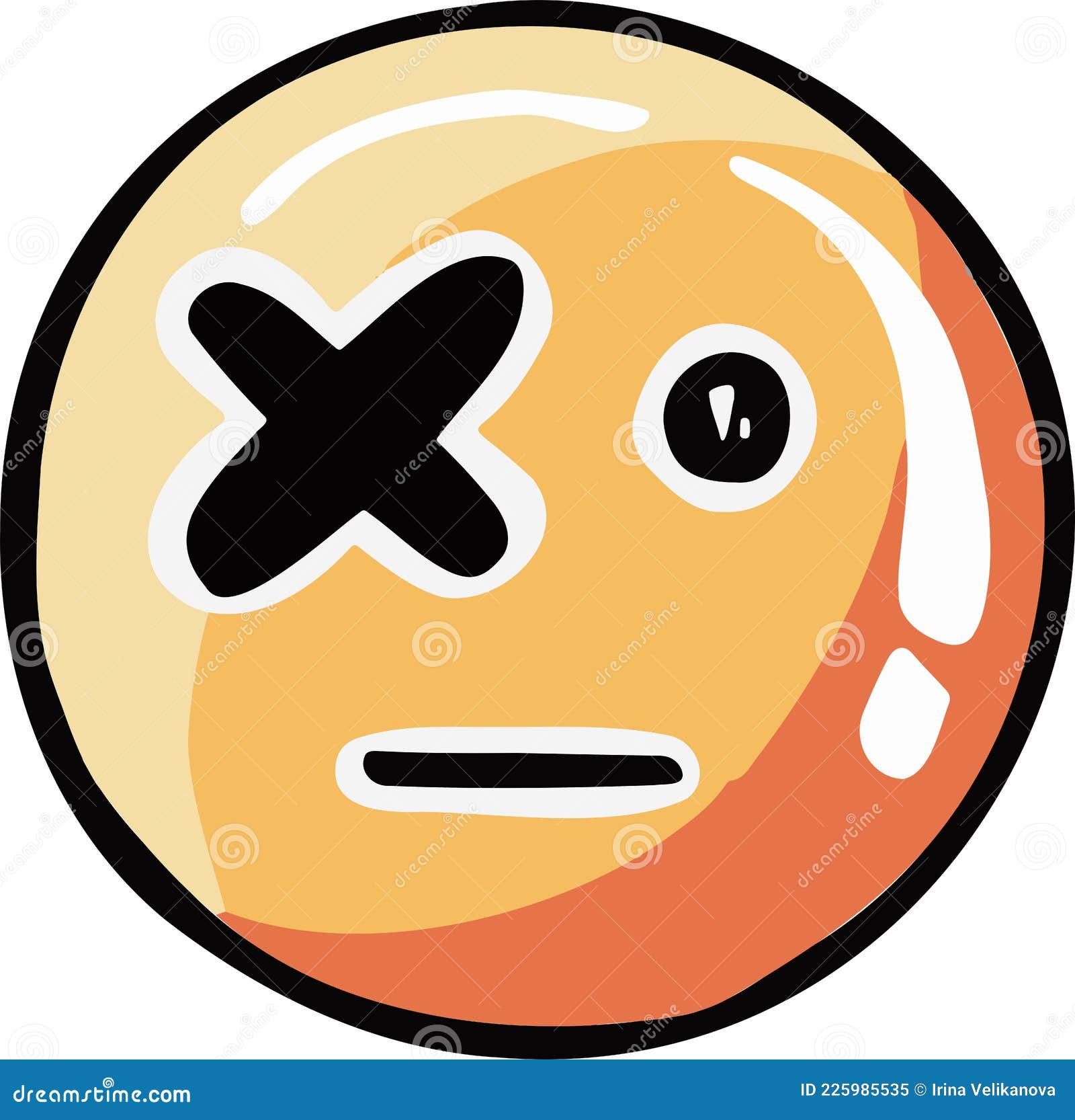 Multicolored Smileys Emotions Funny and Vector Illustration Stock ...