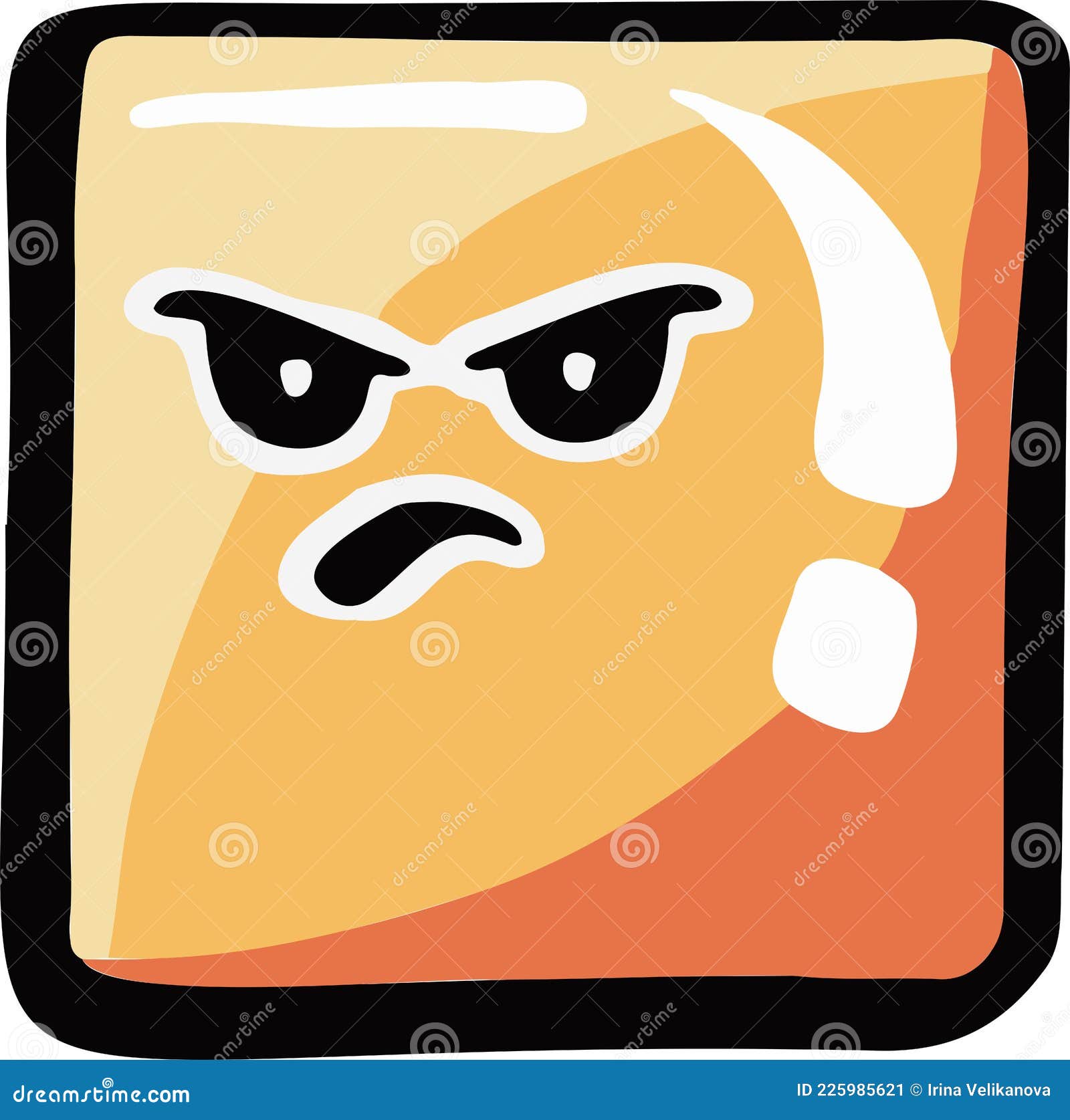 Multicolored Smileys Emotions Funny and Vector Illustration Stock ...