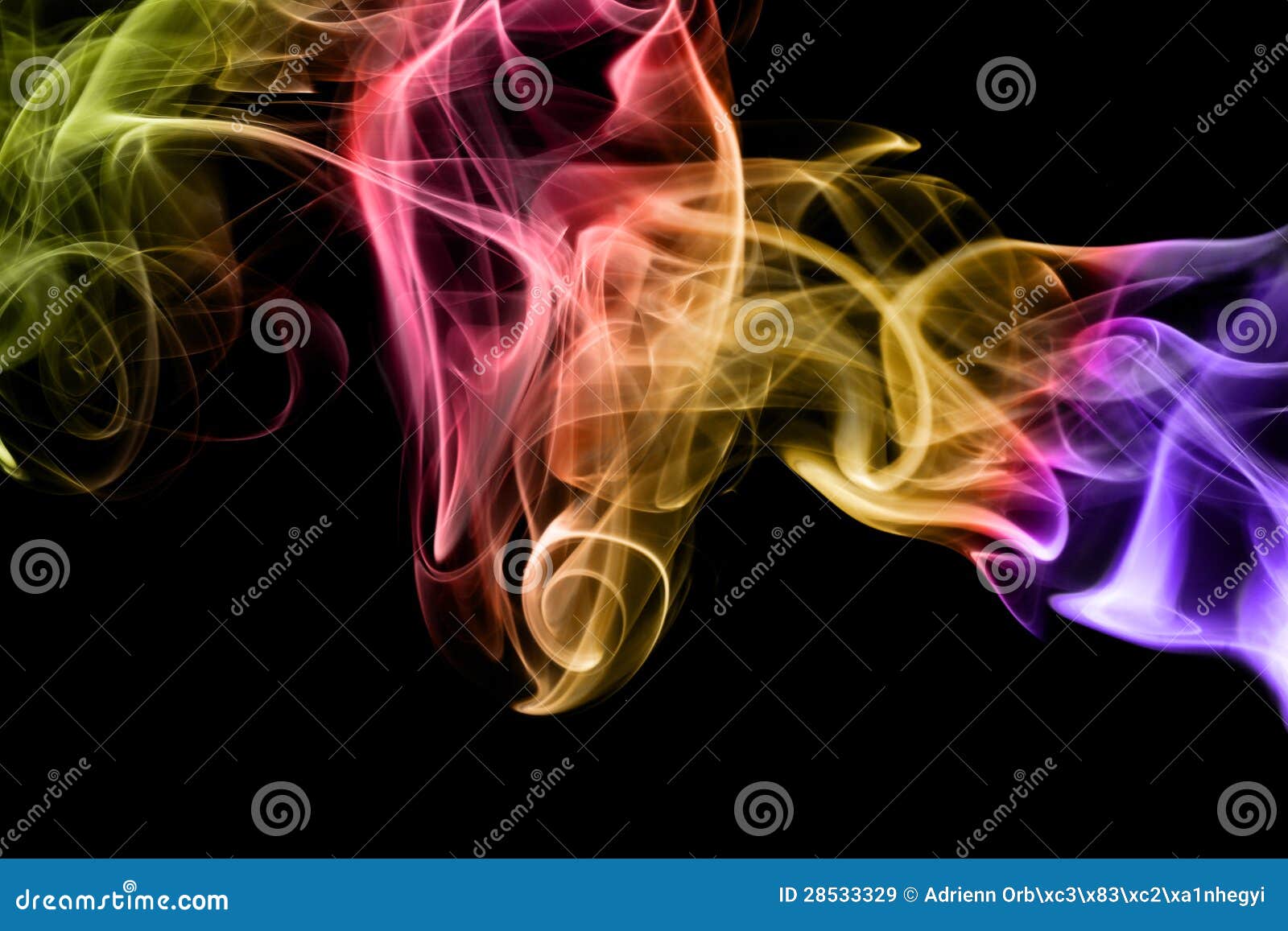 Multicolored smoke stock image. Image of abstract, dynamic - 28533329