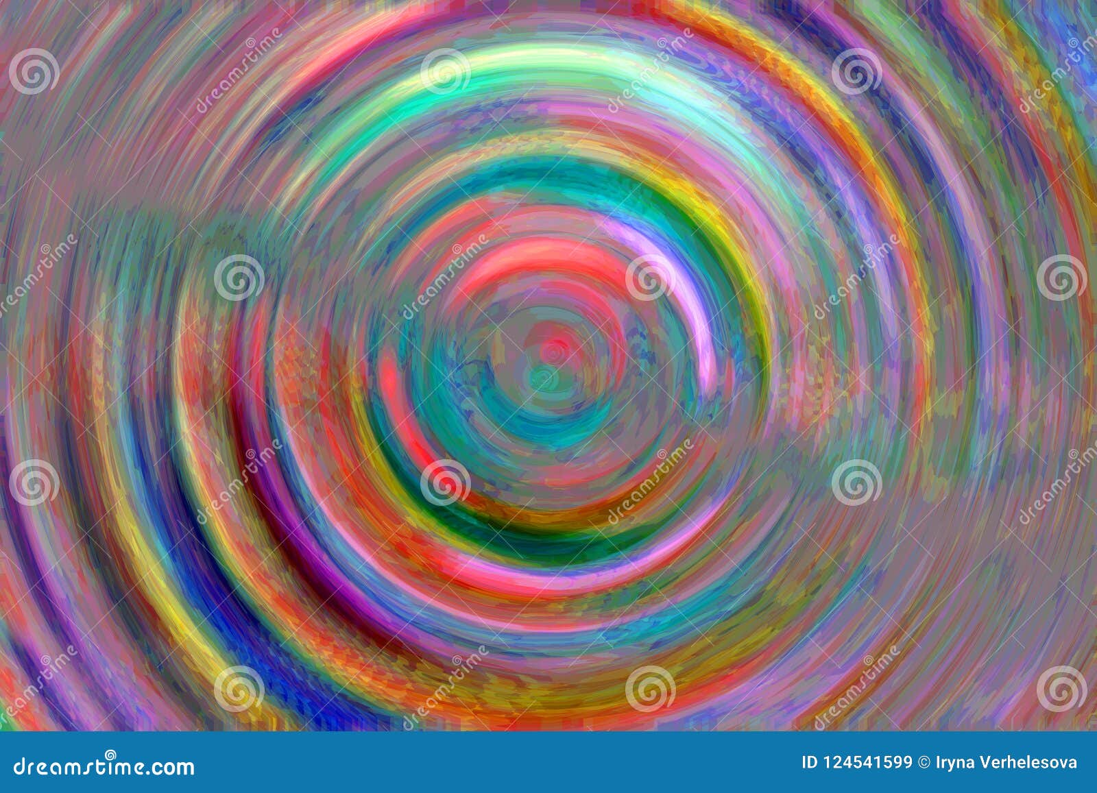 Multicolored Spiral Shape, Computer Generated. 3d Rendering Abstract ...