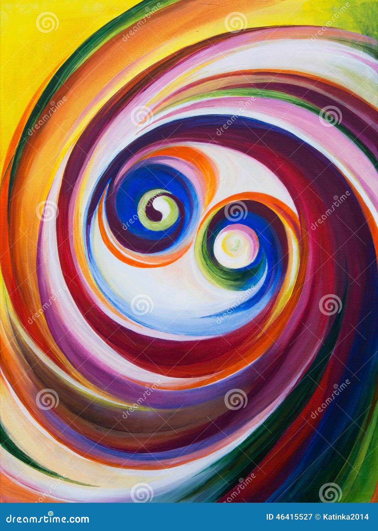 Multicolored spirals stock image. Image of vibrant, multicolored - 46415527