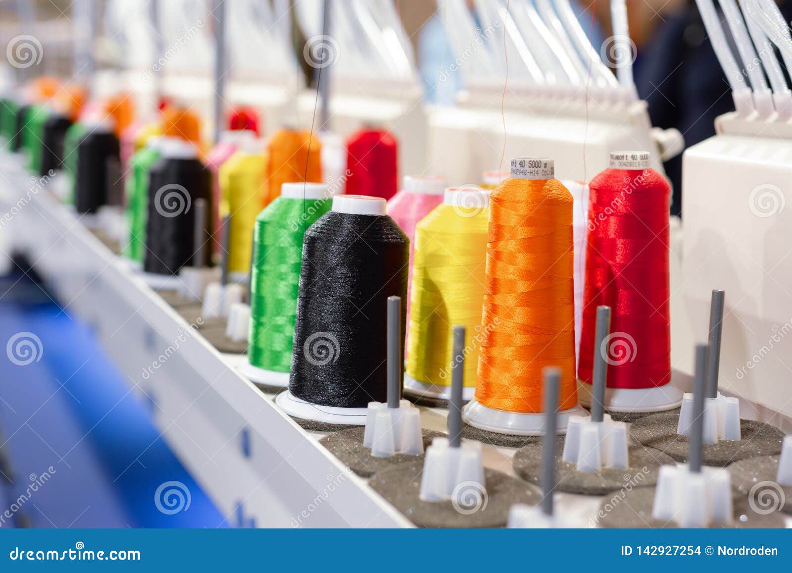 Multicolored Spools of Thread. Stock Photo - Image of spool, textile ...