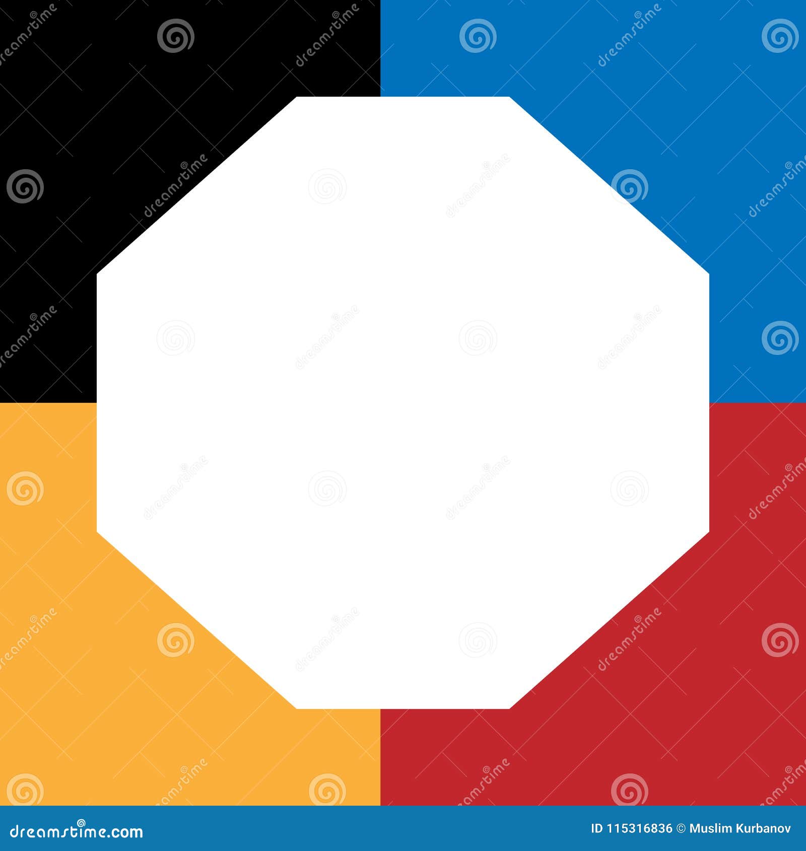 Multicolored Square Logo Vector Stock Vector - Illustration of isolated ...