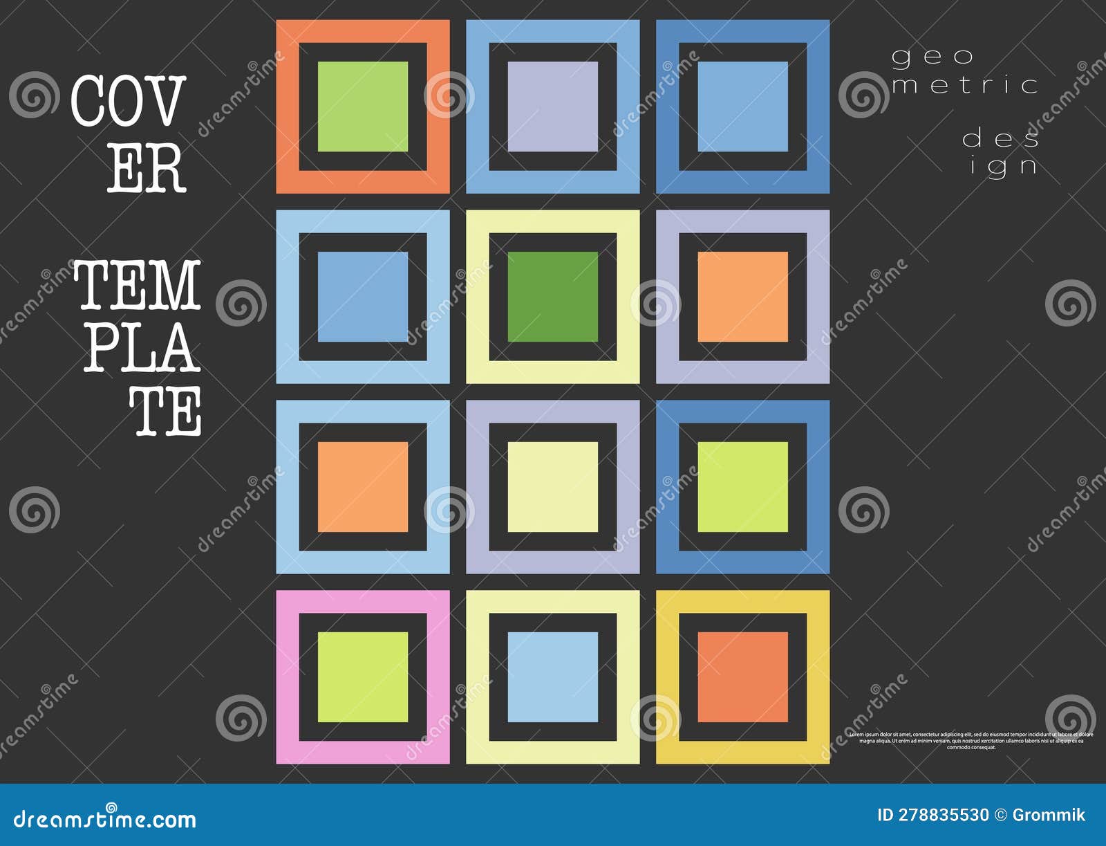 Multicolored Squares. Layout for Background, Cover, Screensaver ...