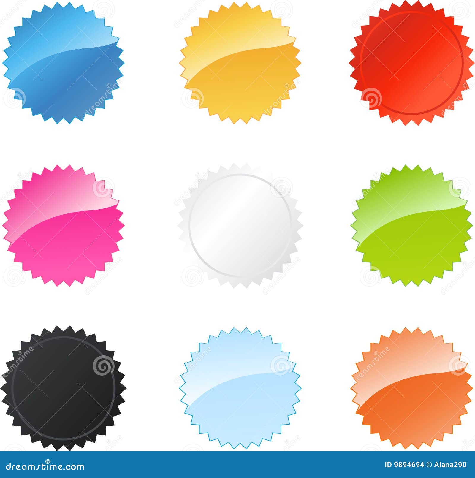 Star Badges Cartoon Vector | CartoonDealer.com #36283957