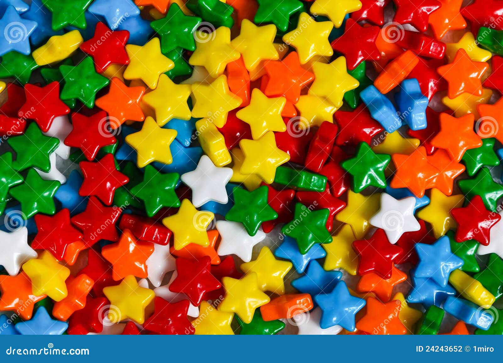 Multicolored Stars Candy Background Stock Photography - Image: 24243652